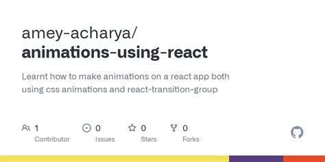 github amey acharya animations using react learnt how to make