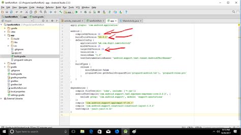 failed to find target with hash string android 25