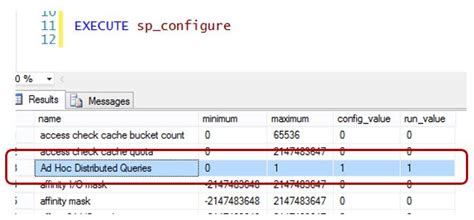 enabling ad hoc distributed queries in sql server download scientific