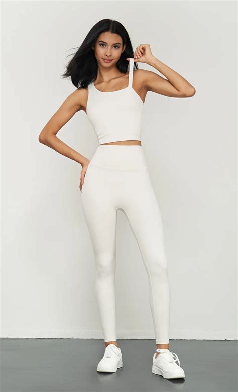 Wholesale Gym Workout Fashion No Camel Toe Tights High Waist Elastic