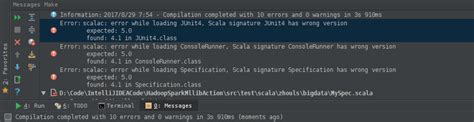 idea里运行代码时出现error scalac error while loading junit4 scala signature
