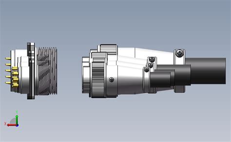 威浦航空插头ws20~32系列 Solidworks 2016 模型图纸下载 懒石网