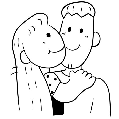 عاشق الكرتون خربش Kawaii أنيمي صفحة التلوين لطيف التوضيح Clipart حرف