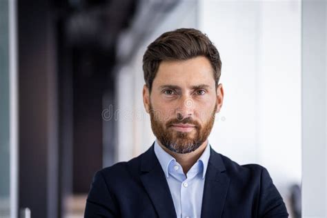 Close Up Portrait Of Successful Asian Businessman Boss In Glasses And