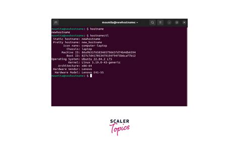 how to check hostname in linux scaler topics