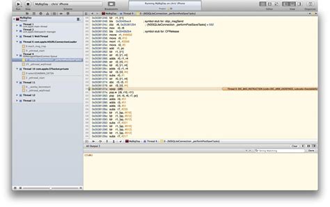 ios thread error with core data stack overflow