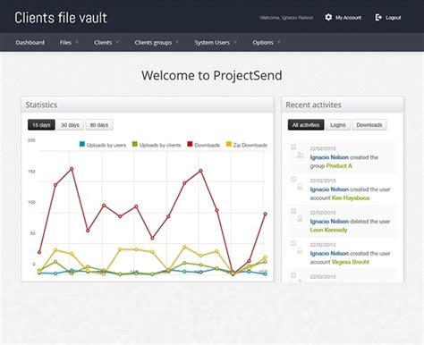 projectsend share files with your clients for free webmastermaze