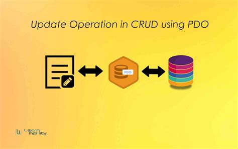 update operation in crud using pdo ~ learn infinity