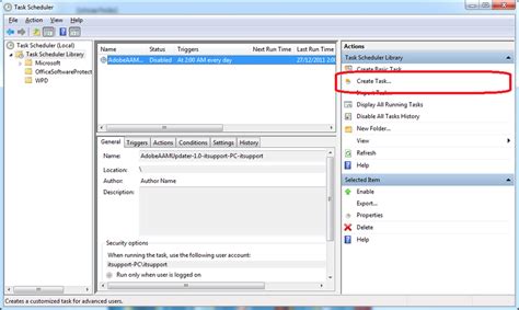 windows 7 run scheduled task interactively it support guides