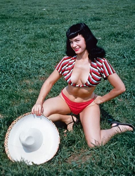 Classic 1950s Actress Model Bettie Page Queen Of The Pin Up Retro