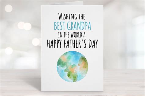 Printable Fathers Day Card Printable Grandpa Card Card For Grandpa