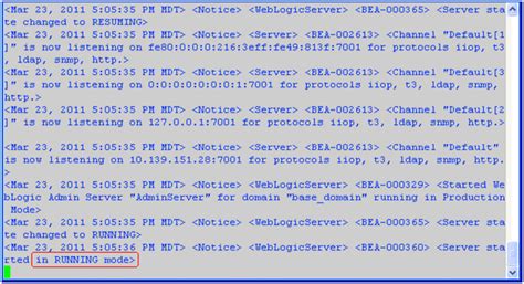 Start The Oracle Weblogic Server Administration Console