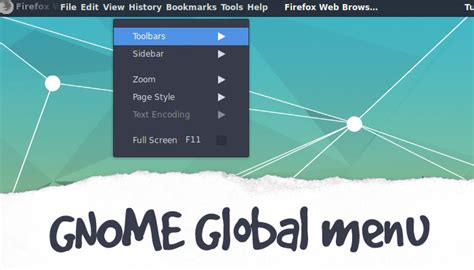 gnome global menu r ubuntu