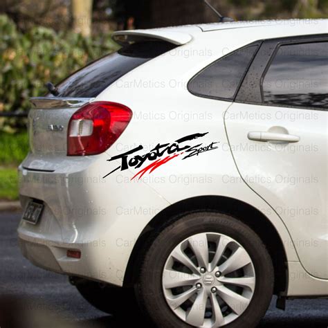 Carmetics Toyota Sports Graphics Vinyl Car Stickers For Etios Innova