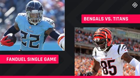 Playoff Fanduel Picks Nfl Dfs Lineup Advice For Bengals Titans