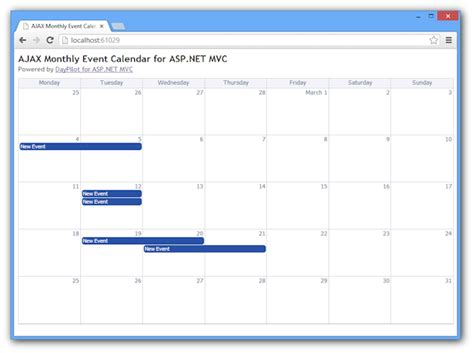 ajax event calendar scheduler for asp mvc in 80