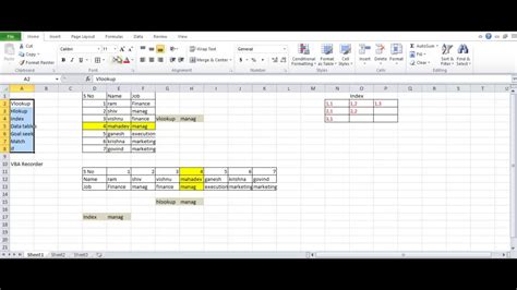 some of the excel functions with vba youtube