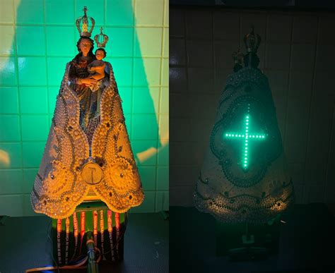 Círio De Nazaré Devoto Revela Imagem Com Manto Iluminado Que Levará