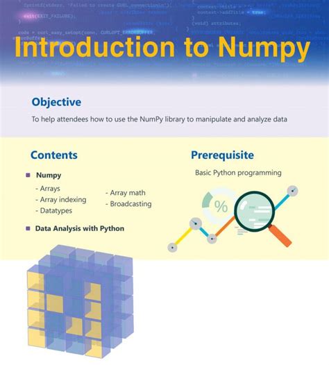 introduction to numpy [outline]