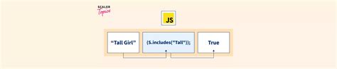javascript string includes method scaler topics