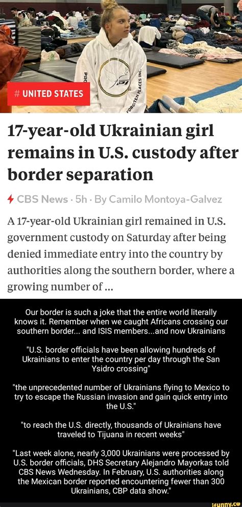 United States Inc 17 Year Old Ukrainian Girl Remains In U S Custody
