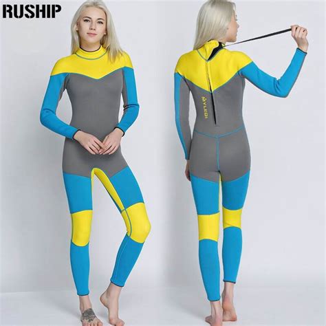 New 3mm Quality Women Elastic Tight Neoprene Diving Suit Wetsuit Color