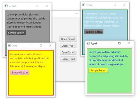 java javafx dynamically colored window with css stack
