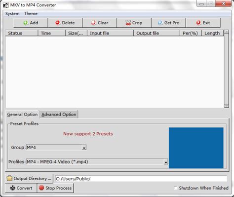 how convert mkv to mp4 dialockq
