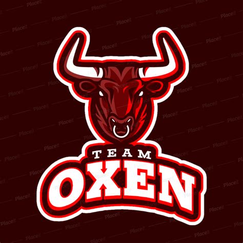 Placeit Gaming Logo Generator Featuring A Horned Bull Bull Gaming