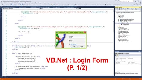 how to connect login form to database in vb net mishkanet