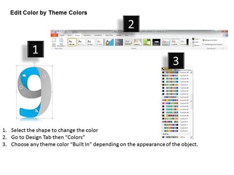 0314 Business Ppt Diagram Layout Of Number Nine Process Elements