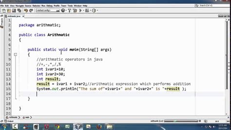 6 operators in java part 1 arithmatic operators youtube