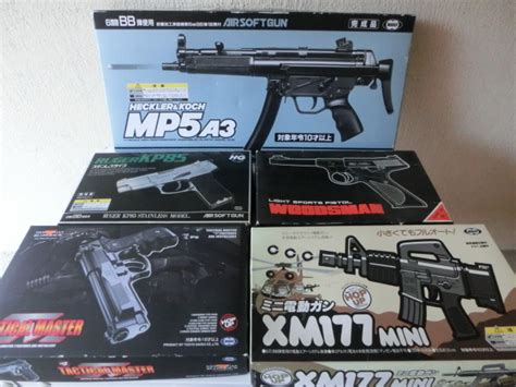 【傷や汚れあり】ガスガン タクティカルマスター エアガン スターム・ルガーkp85 コルトウッズマン Handk Mp5a3 ミニ電動ガン