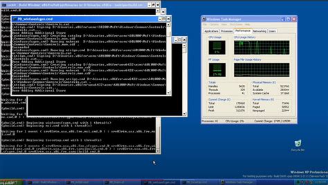 a dev compile and install windows xp and server 2003 from filtered