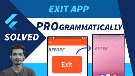flutter how to exit app using elevatedbutton onpressed youtube