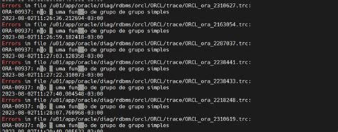 warning too many parse errors in oracle alert log astora dba