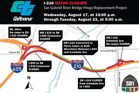 Eastbound Lanes Of 210 Freeway Shut Down For 5 Full Days For Next Phase