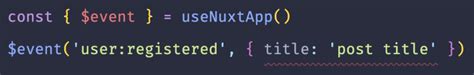 event bus pattern in nuxt 3 with full typescript support dev community