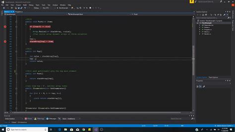 stack implemented using an array in c youtube