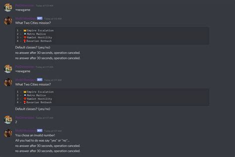 javascript how can i have a discord bot await my message stack