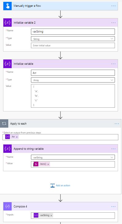 solved convert array to string power platform community