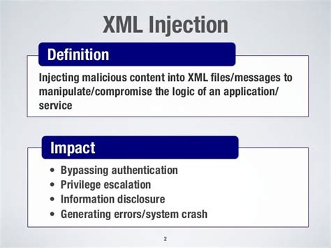 xml injection attacks openxmldeveloper