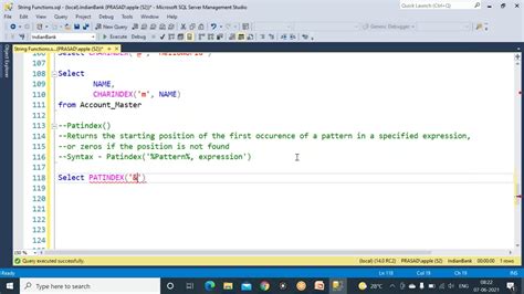 sql server telugu string functions charindex ep 28 youtube