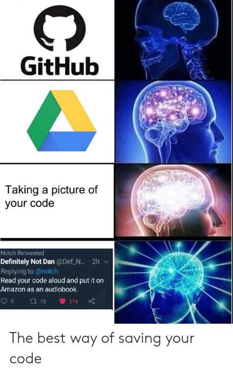 github taking a picture of your code notch retweeted