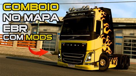 Euro Truck Simulator 2 Comboio No Mapa Estradas Do Brasil Com Mods