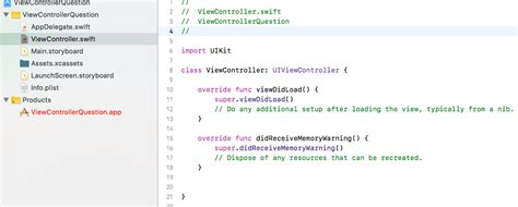 ios and swift viewcontroller class is defined but when is it created as