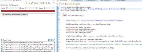 java spring restemplate exception handling error description null