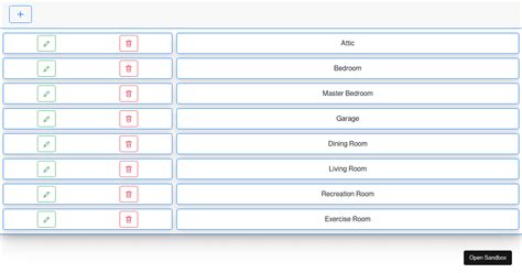 react list editor codesandbox