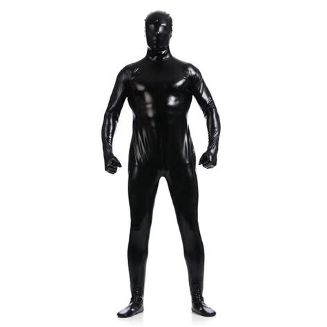 Metallic Spandex Bodysuit Shiny Catsuit Sexy Unisex Zentai Full Body