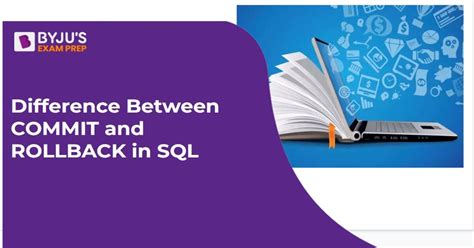 difference between commit and rollback in sql